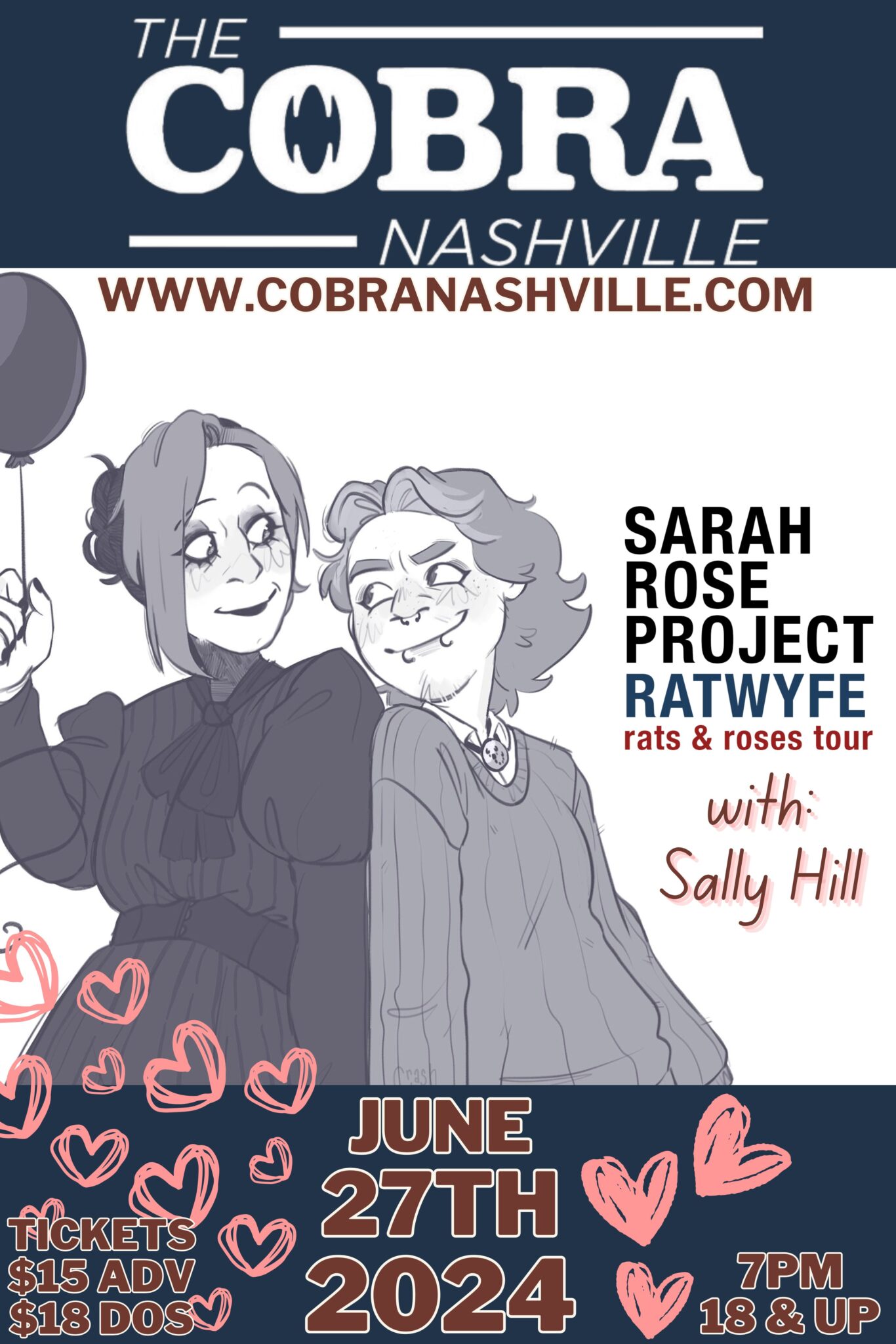 Venue: Sarah Rose Project | RATWYFE | Sally Hill - Cobra Nashville